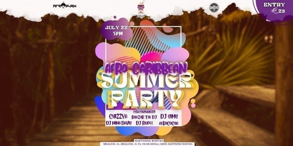 Afro Caribbean Summer Party 2023 | tickets.paysera.com