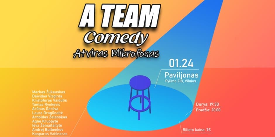 A Team comedy | tickets.paysera.com