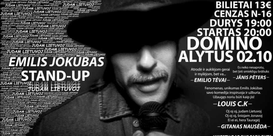 Emilis Jokūbas STAND-UP: JUDAM LIETUVOJ 2024 [ALYTUS] | tickets.paysera.com