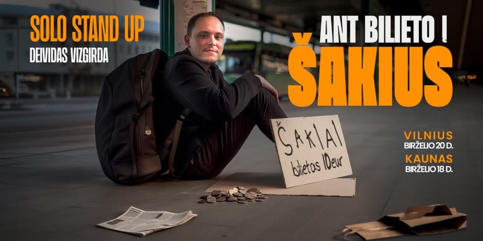 Deividas Vizgirda Stand up programa “Ant bilieto į Šakius” (Kaunas ...