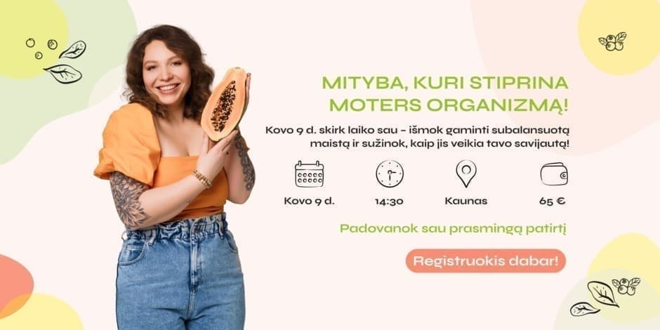 MOTERS DIENOS – MAISTO DIRBTUVĖS | tickets.paysera.com